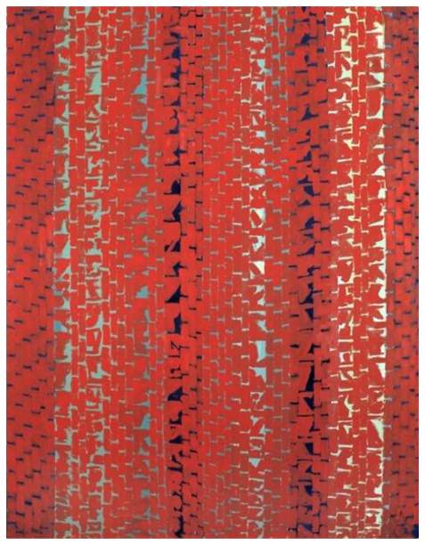 Solve Red Sunset Old Pond Concerto ~ Alma Thomas jigsaw puzzle online ...