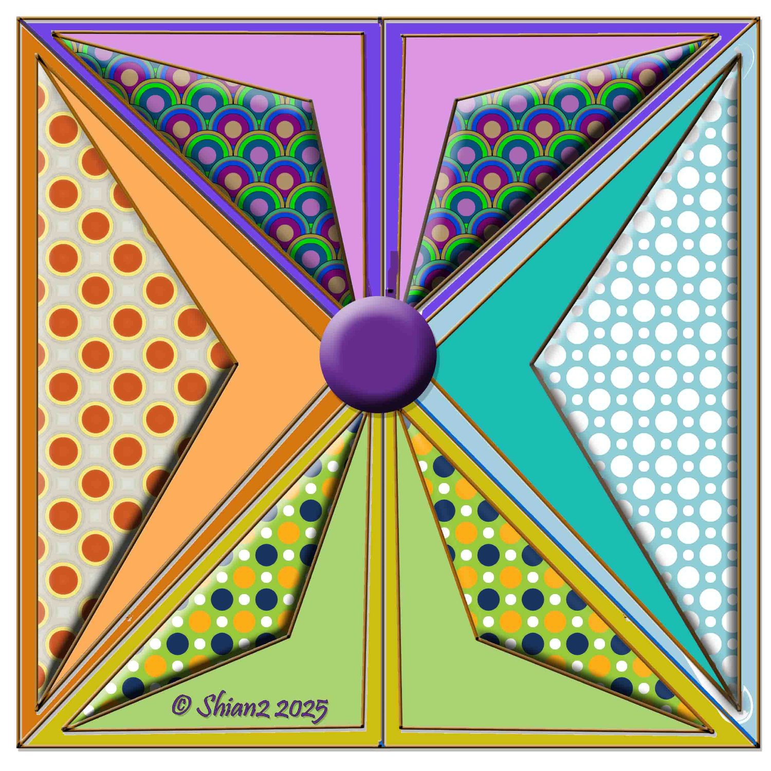 Solve Playing with Triangles jigsaw puzzle online with 121 pieces