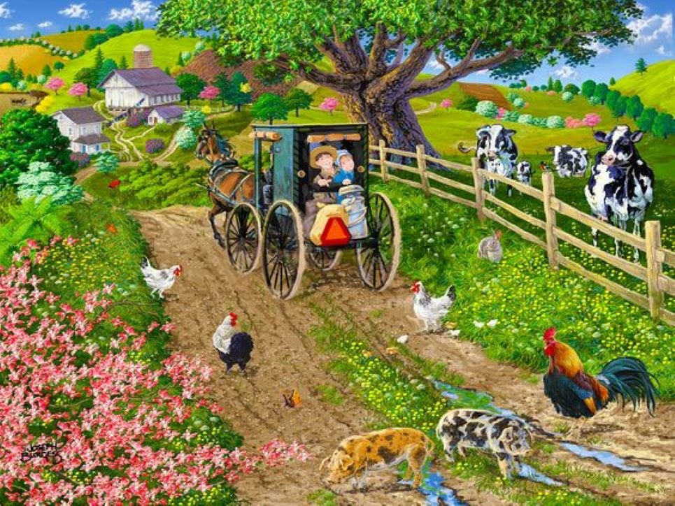 Solve Amish Country jigsaw puzzle online with 154 pieces