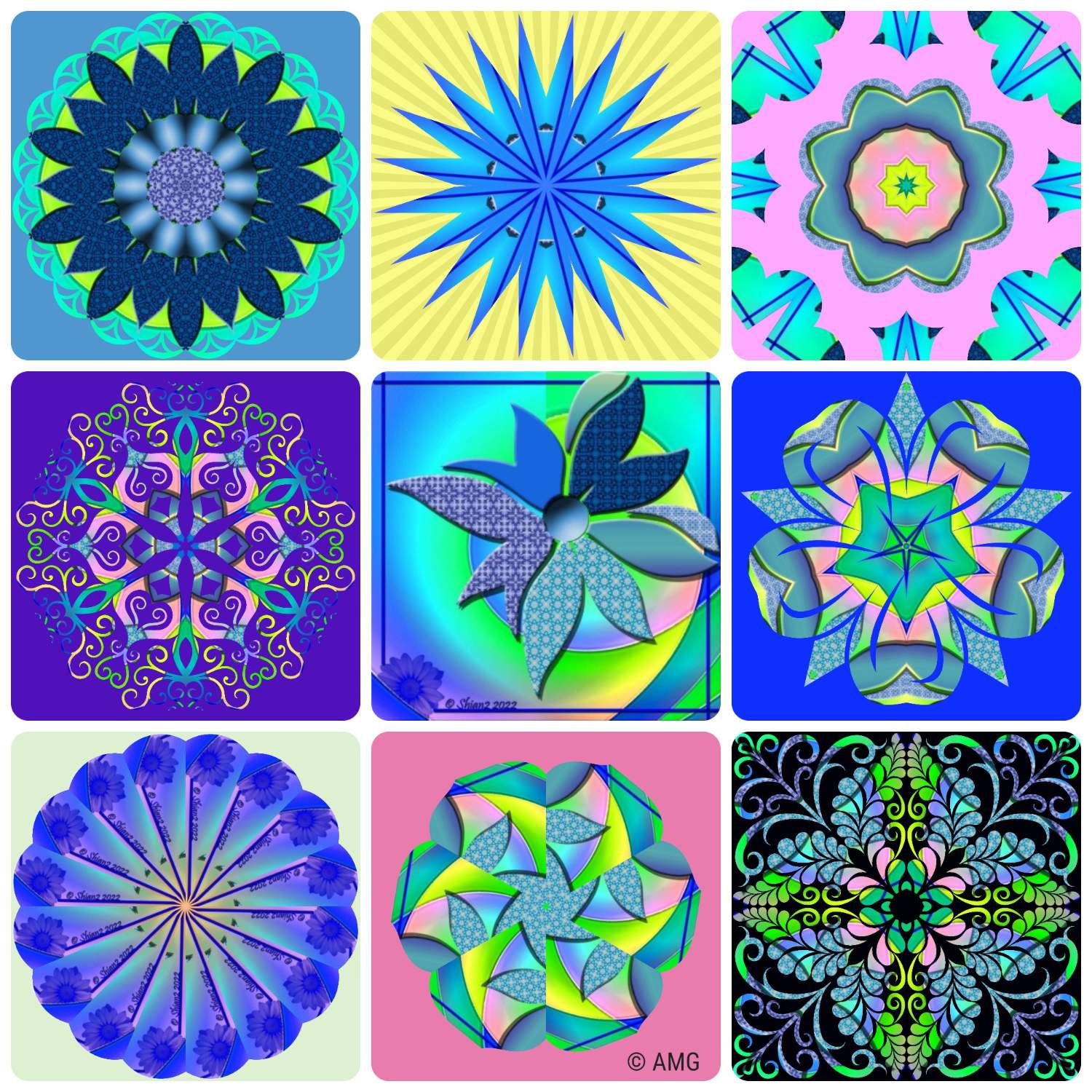 Solve Shirley's Colour Wheel Theme Thursday Blue recycled jigsaw puzzle ...