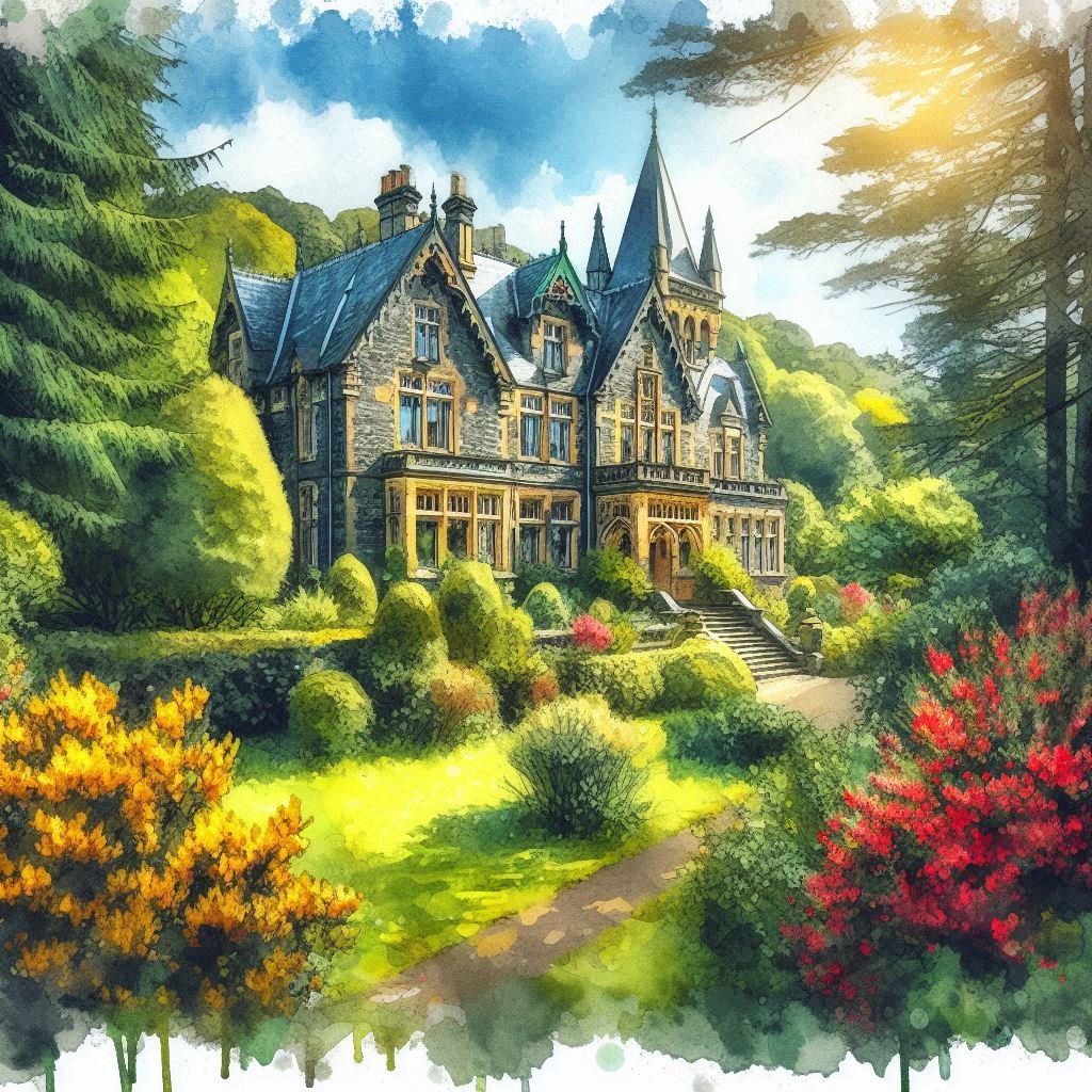 Solve Old manor house (resize 9 to 306 pieces) jigsaw puzzle online ...
