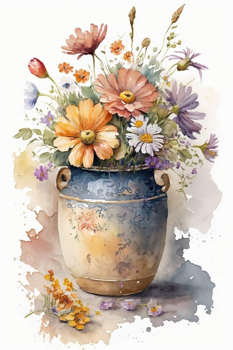 Solve Rice Paper Decoupage-Flowers and Vase jigsaw puzzle online with ...