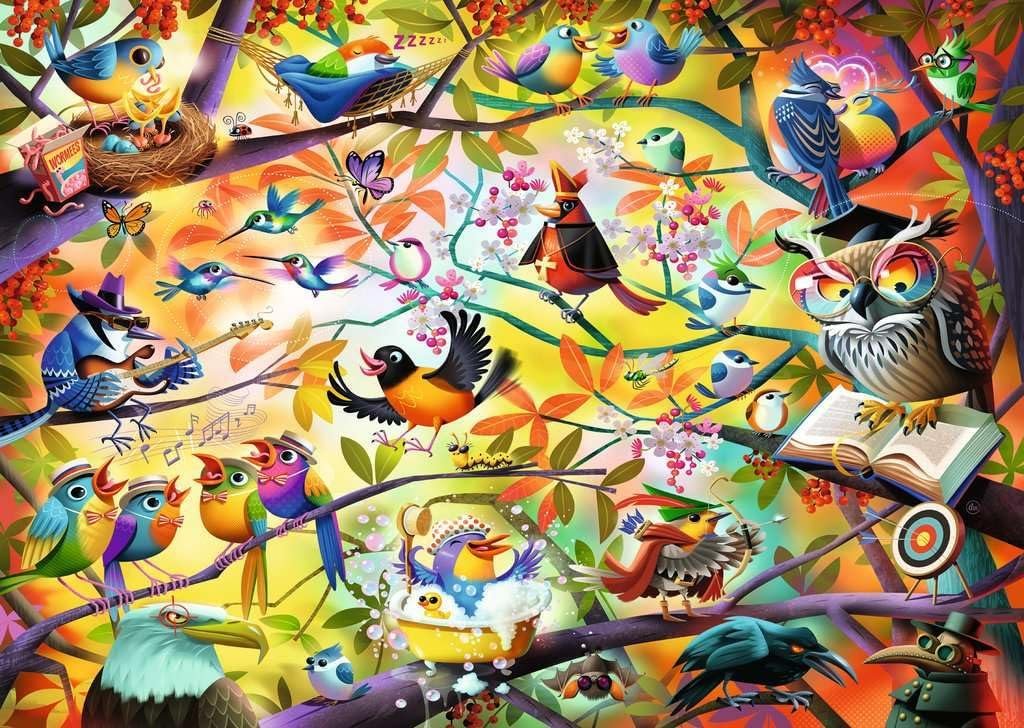 Solve Busy Birds jigsaw puzzle online with 204 pieces