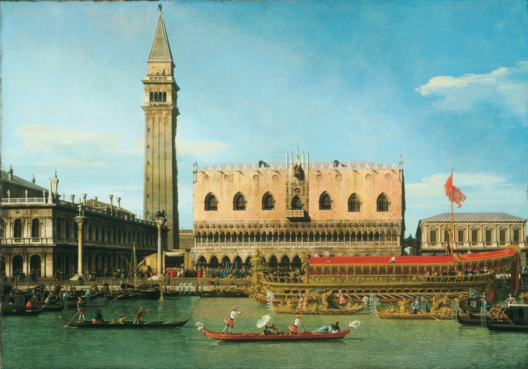 Solve Canaletto (Giovanni Antonio Canal)—The Bucintoro at the Molo on ...