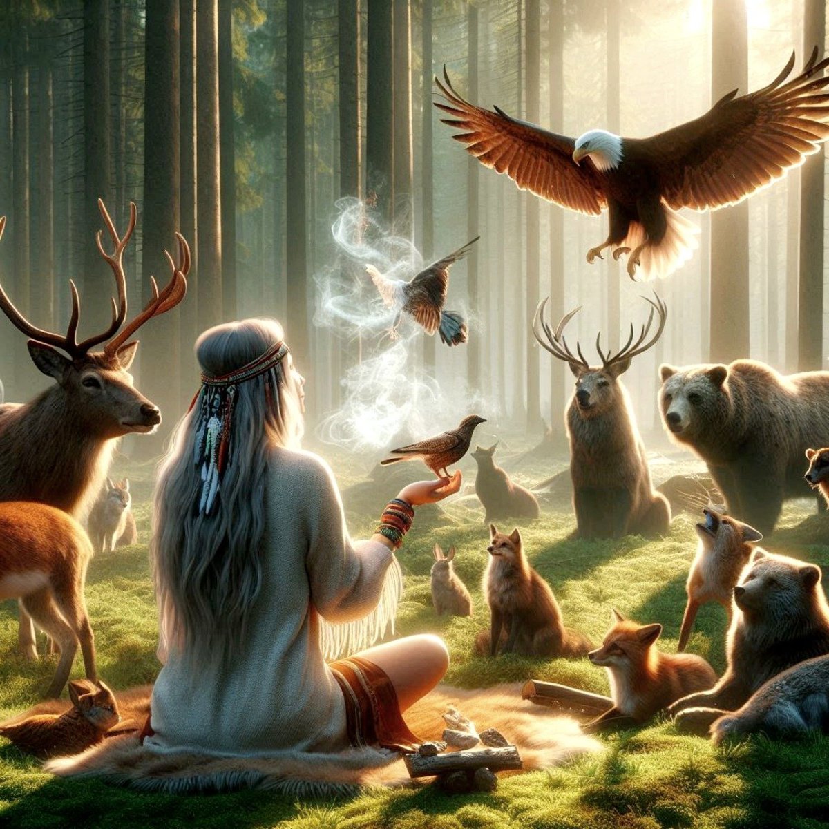 Solve Shaman, being one with creatures of the wild... jigsaw puzzle ...