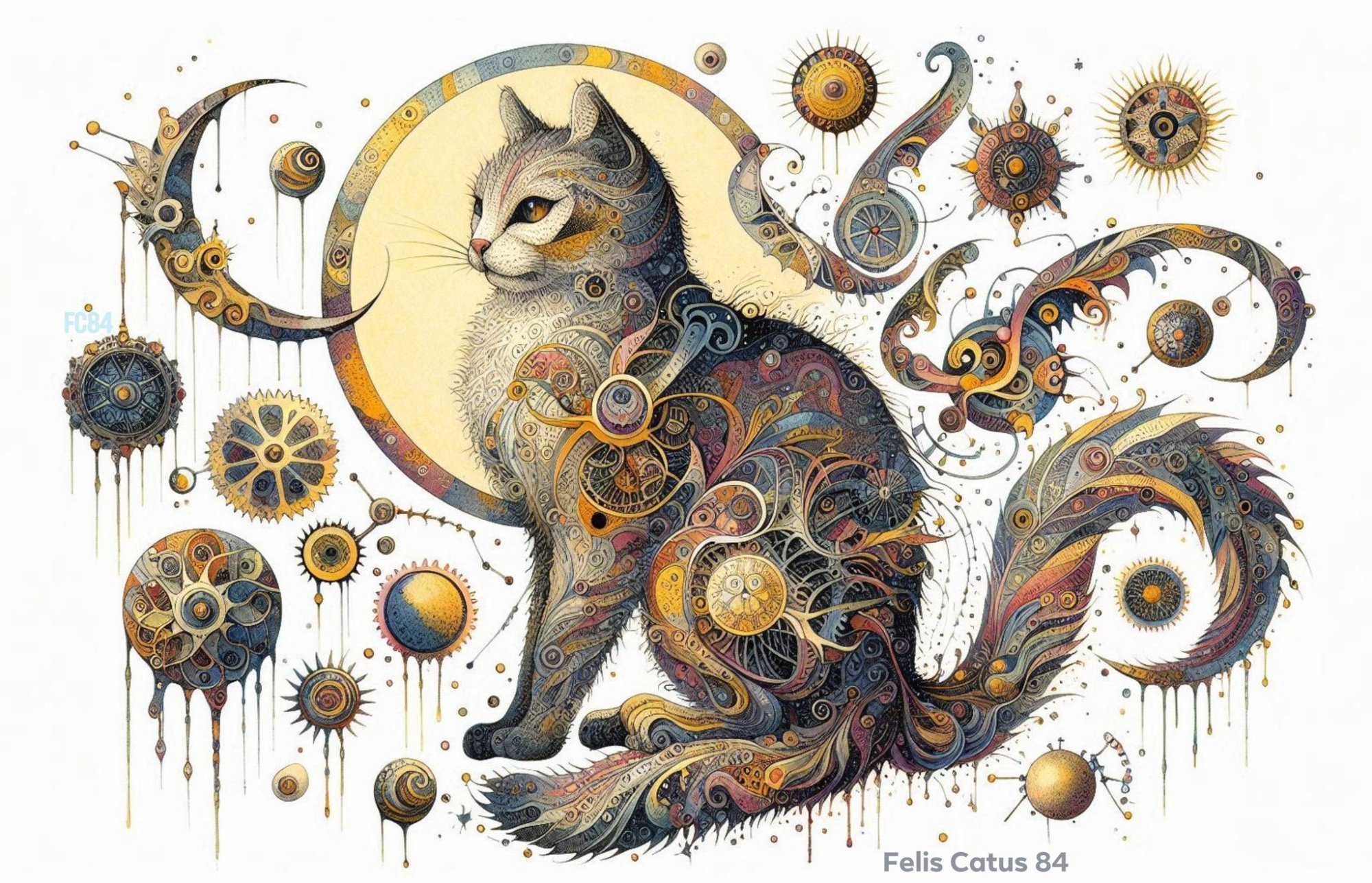 Solve Celestial Gears jigsaw puzzle online with 96 pieces