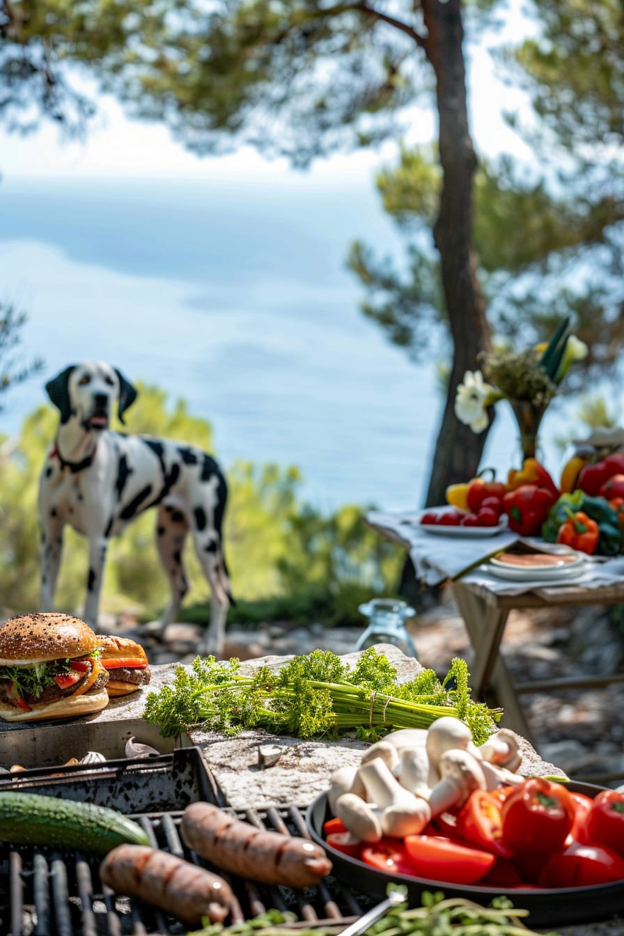 Solve I am waiting for grilled meat jigsaw puzzle online with 54 pieces