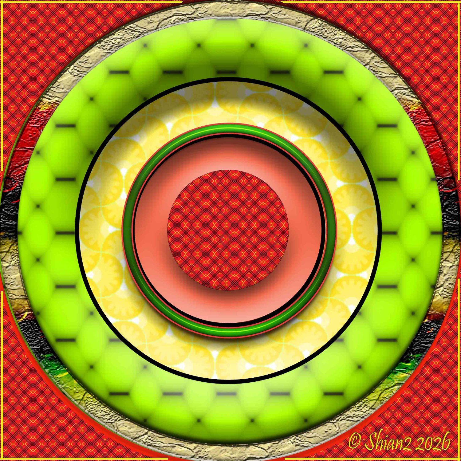 Solve Circles and More Circles jigsaw puzzle online with 64 pieces