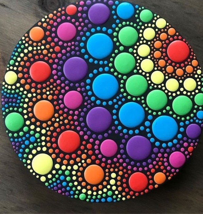 Solve Dot painting jigsaw puzzle online with 121 pieces