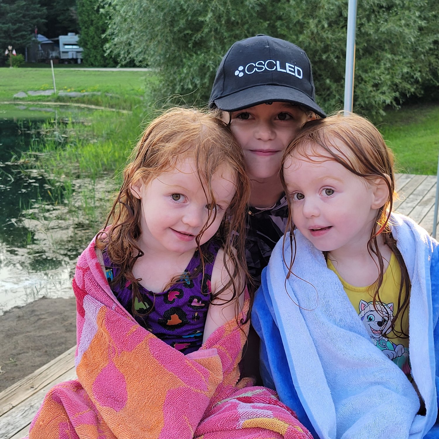 Solve My 3 grandbabies 2023 jigsaw puzzle online with 552 pieces