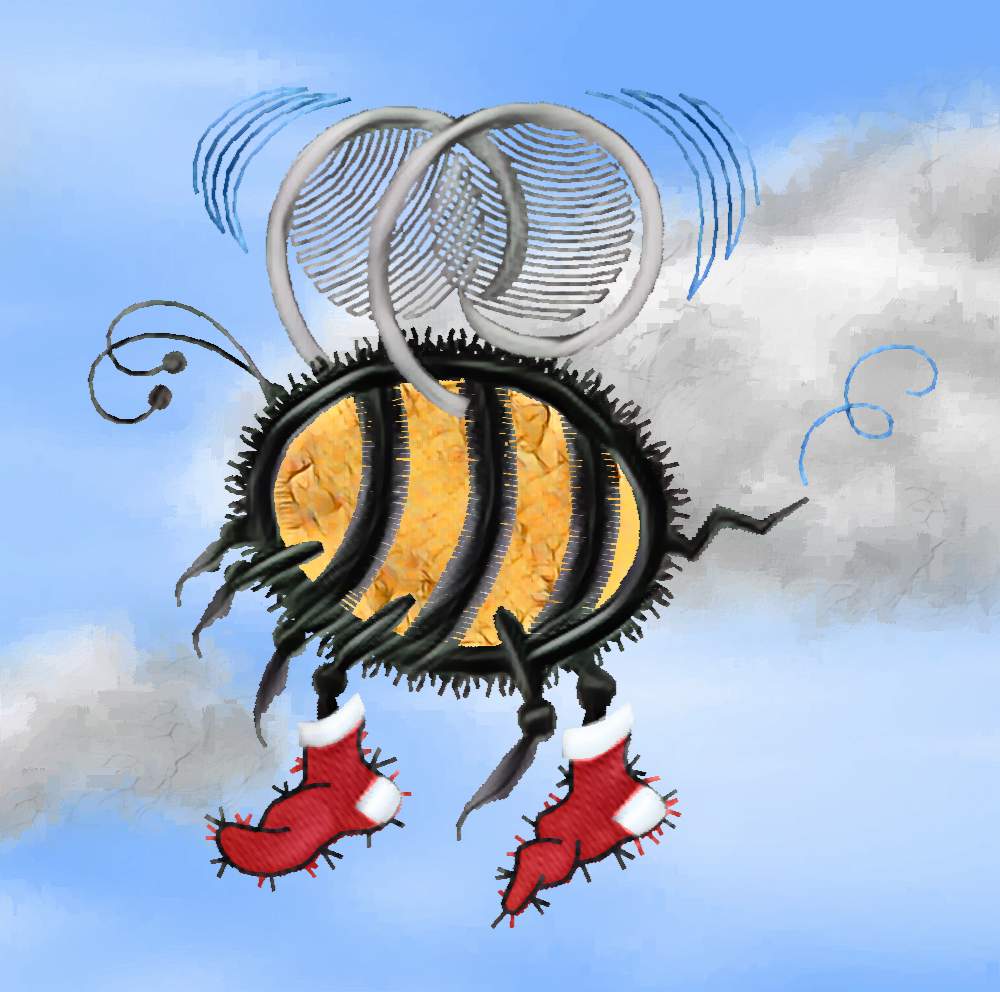 Solve Bumbling Bee jigsaw puzzle online with 121 pieces