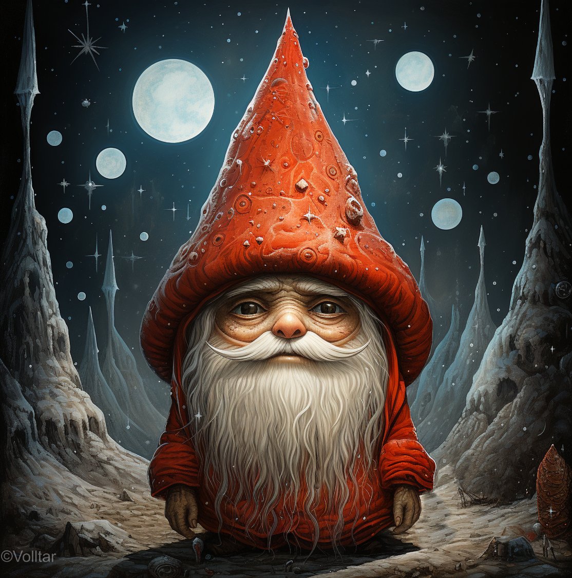 Solve Gnome jigsaw puzzle online with 9 pieces