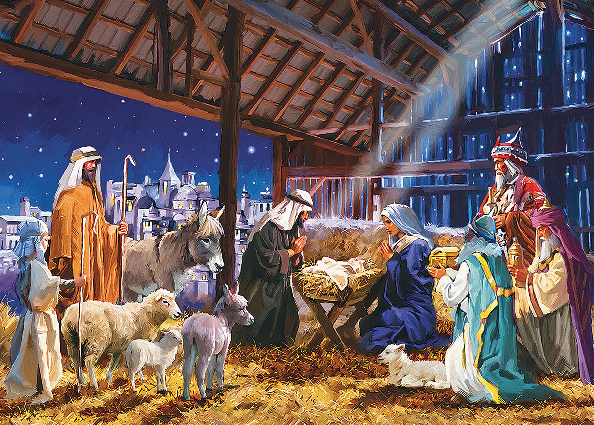 Solve Nativity jigsaw puzzle online with 352 pieces