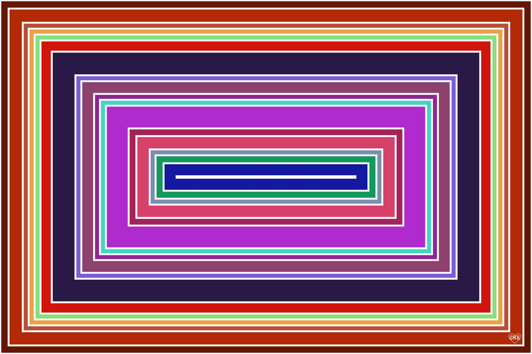 Solve Concentric Rectangles!! ~ H jigsaw puzzle online with 600 pieces