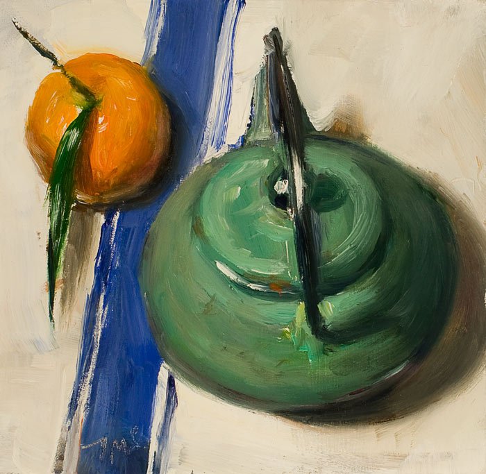 Solve "Still Life Teapot and Clementine" - Julian Merrow-Smith jigsaw ...
