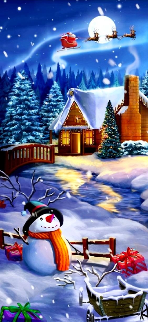 Solve Christmas jigsaw puzzle online with 55 pieces
