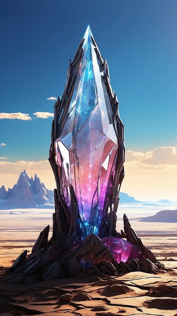 Solve A Crystal Rising From Under Ground jigsaw puzzle online with 28 ...