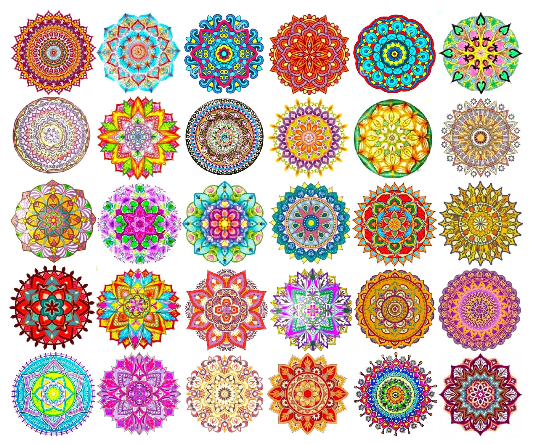 Solve MANDALAS 12 jigsaw puzzle online with 72 pieces