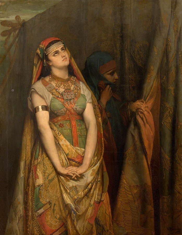 Solve "Judith's prayer" jigsaw puzzle online with 130 pieces