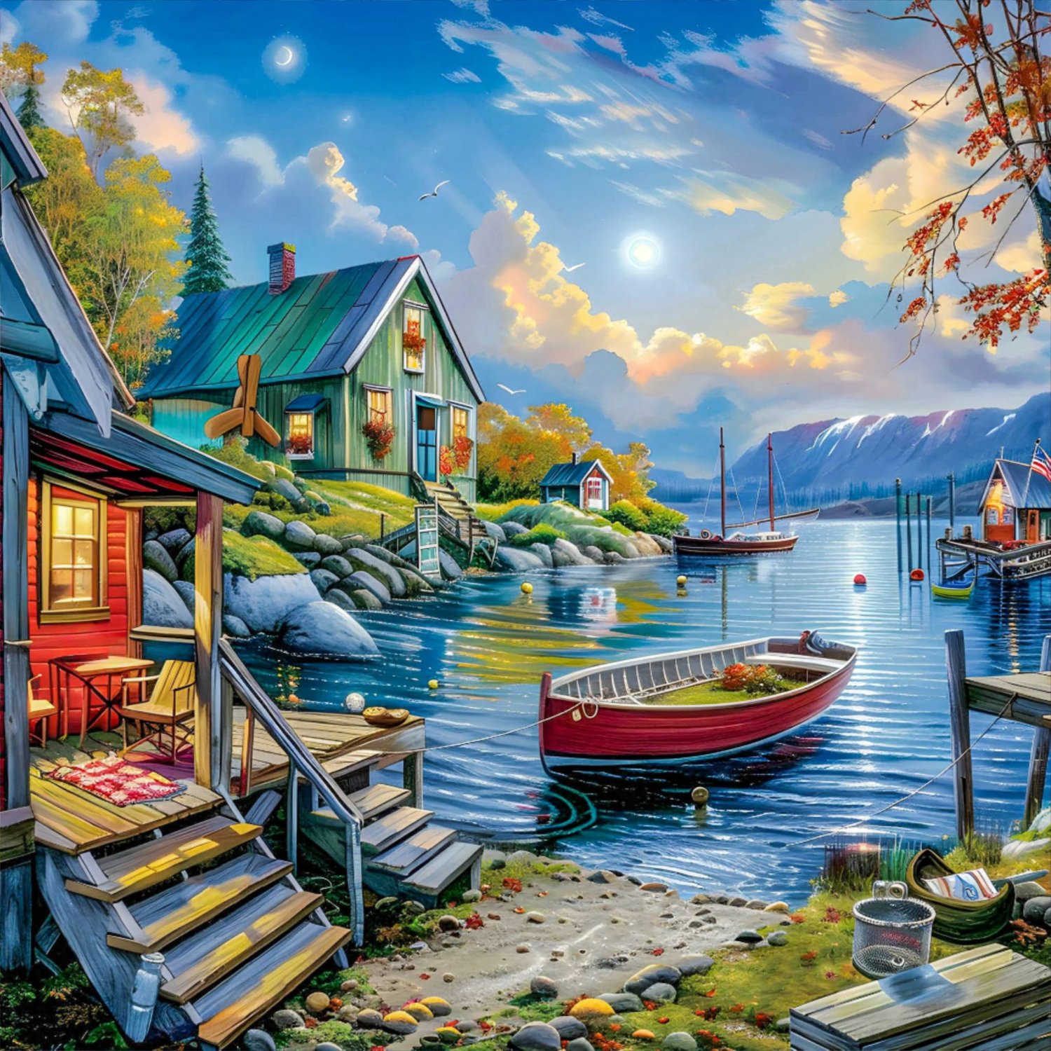 Solve Great Cove jigsaw puzzle online with 81 pieces