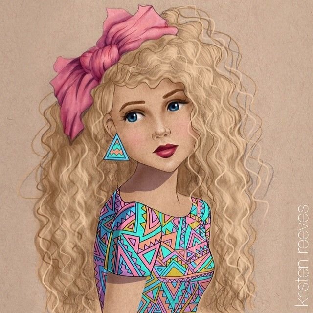 Solve Kristen Reeves Artwork - 'A Pink Bow' jigsaw puzzle online with ...