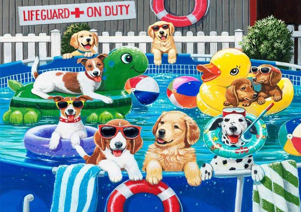 Solve Pool Party jigsaw puzzle online with 192 pieces