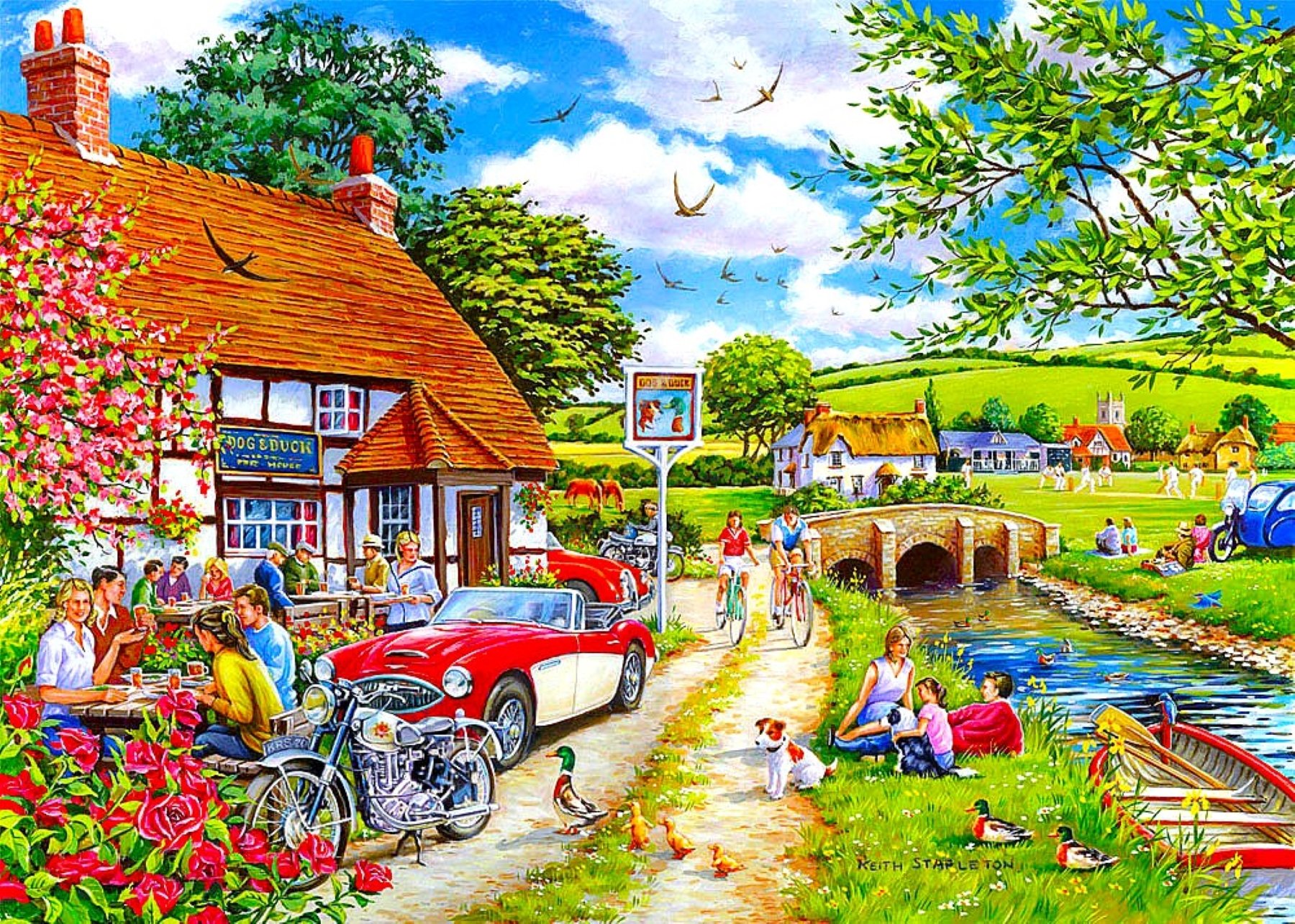Solve Stopping to Relax jigsaw puzzle online with 600 pieces