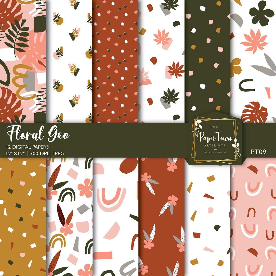 Solve Floral Geo jigsaw puzzle online with 81 pieces