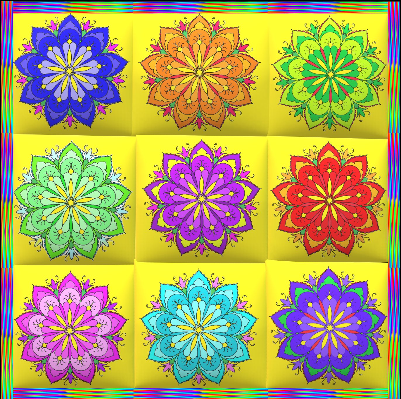 Solve Scatter Pillows 1 jigsaw puzzle online with 100 pieces