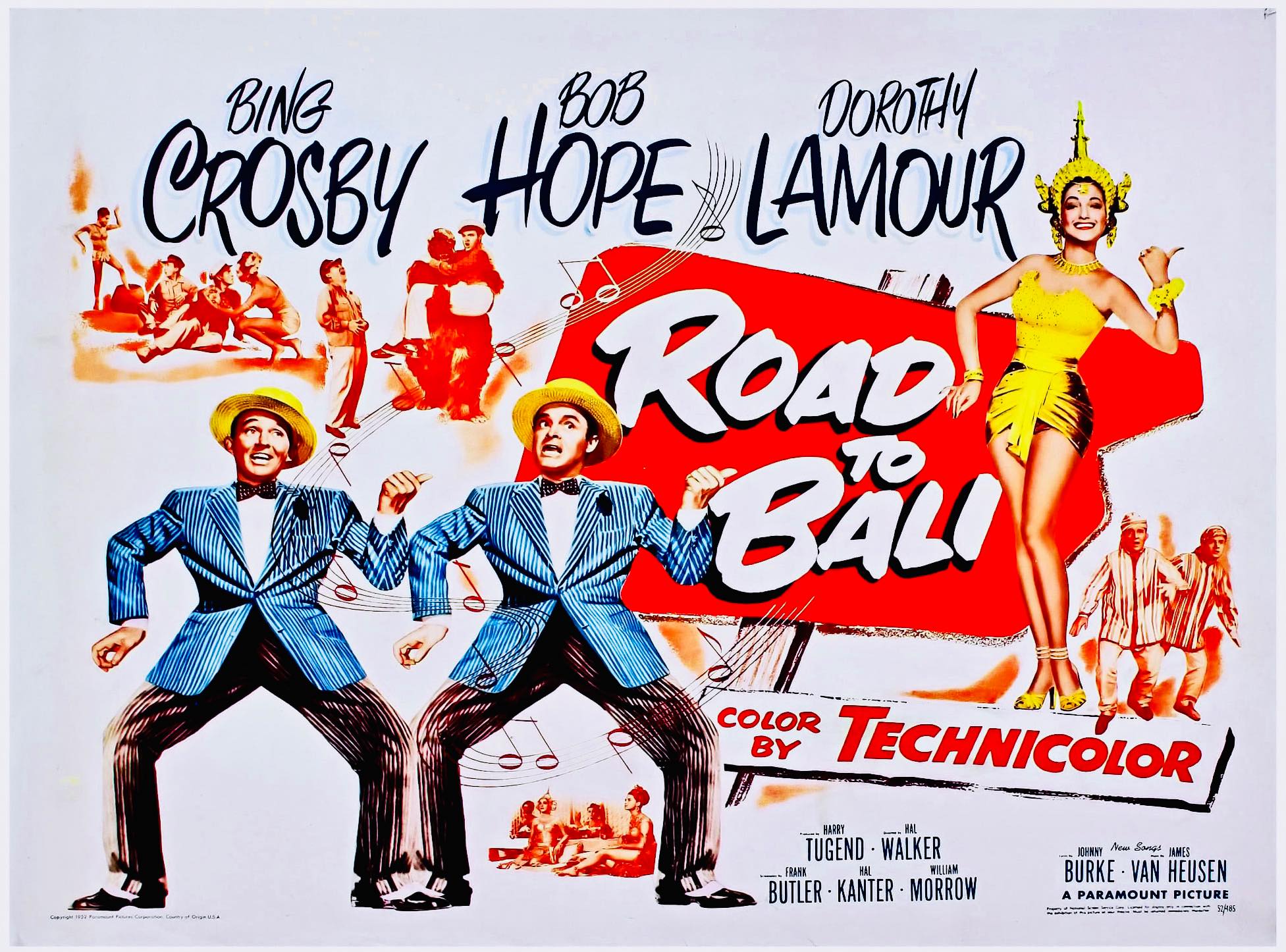 Solve THE ROAD TO BALI - 1953 MOVIE POSTER - BING CROSBY, BOB HOPE ...