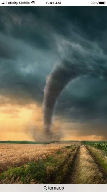 Solve Tornado coming! jigsaw puzzle online with 45 pieces
