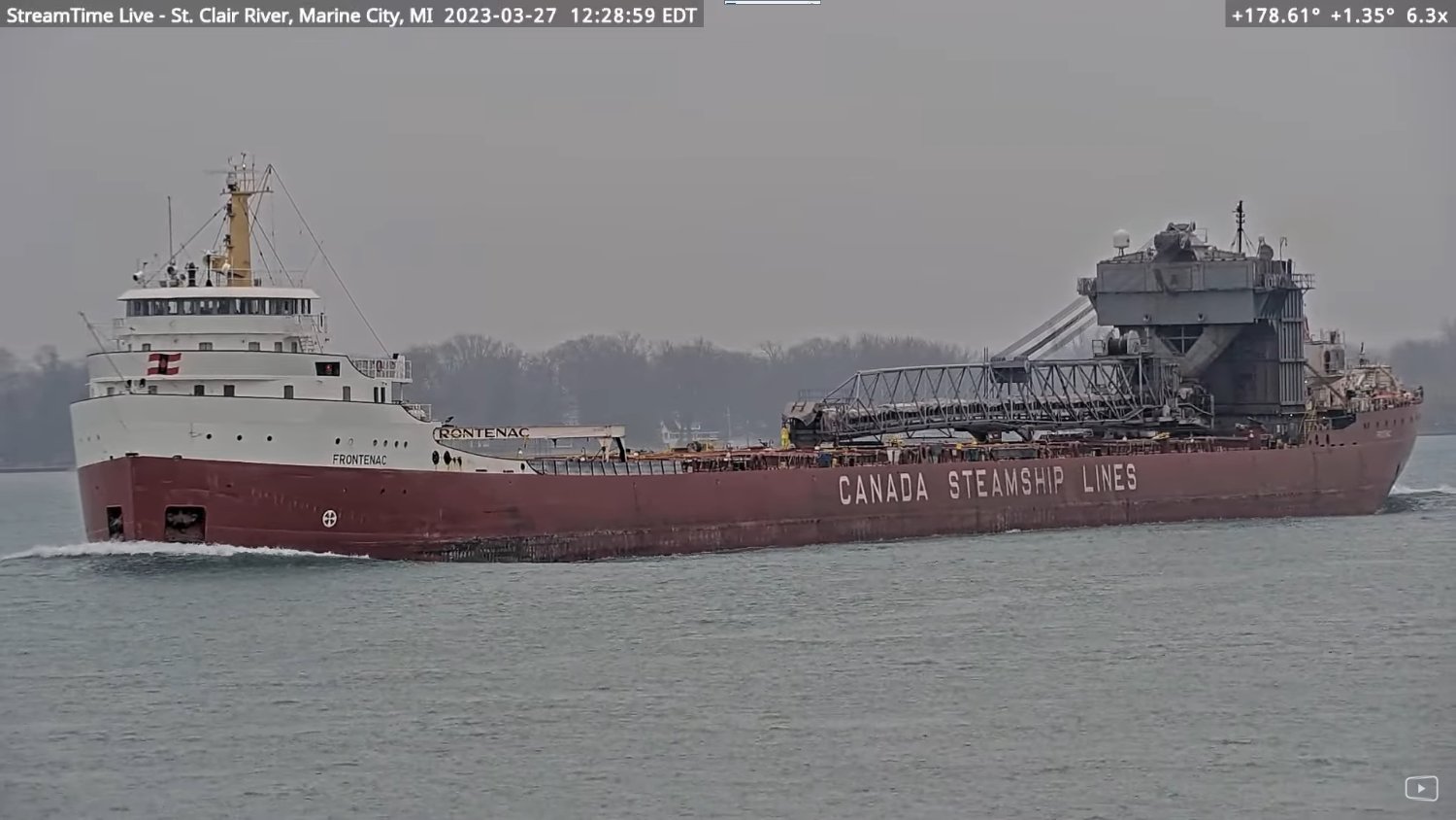 Solve CSL Frontenac (CA) - Great Lakes Freighter - Marine City, MI ...
