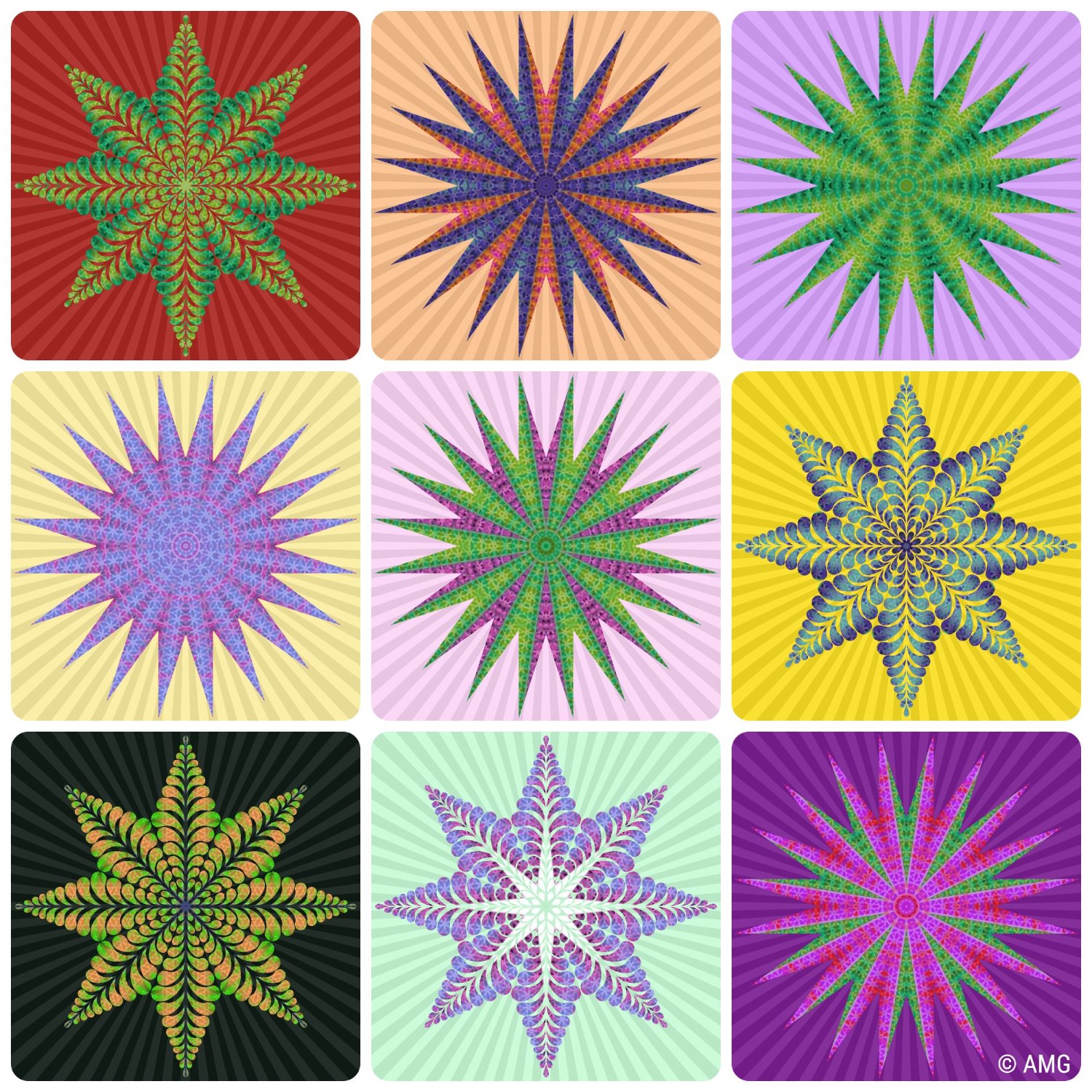 Solve Kaleido Stars From Shirley's Lacy Stripes jigsaw puzzle online ...