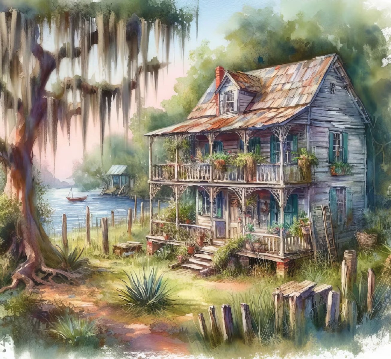 Solve Bayou Home 2 jigsaw puzzle online with 90 pieces