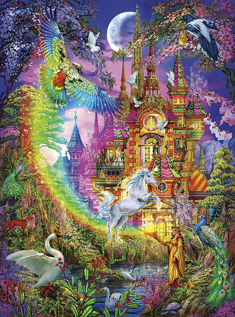 Solve Enchanted Castle jigsaw puzzle online with 88 pieces
