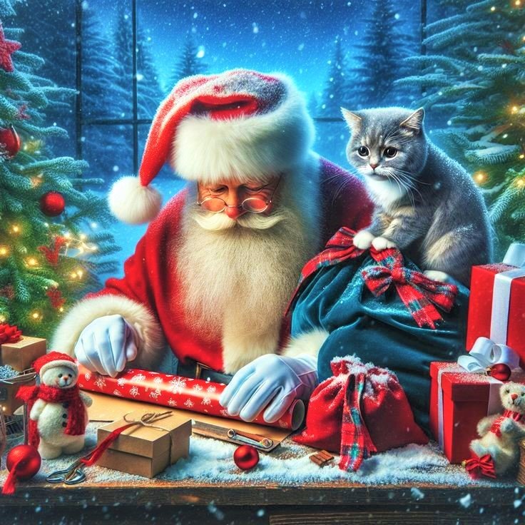 Solve Santa jigsaw puzzle online with 64 pieces