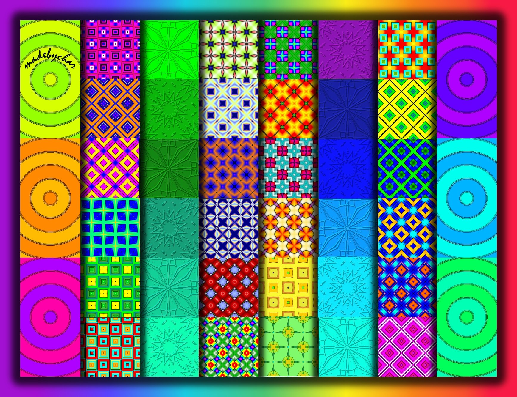 Solve Pretty little Patterns... jigsaw puzzle online with 192 pieces