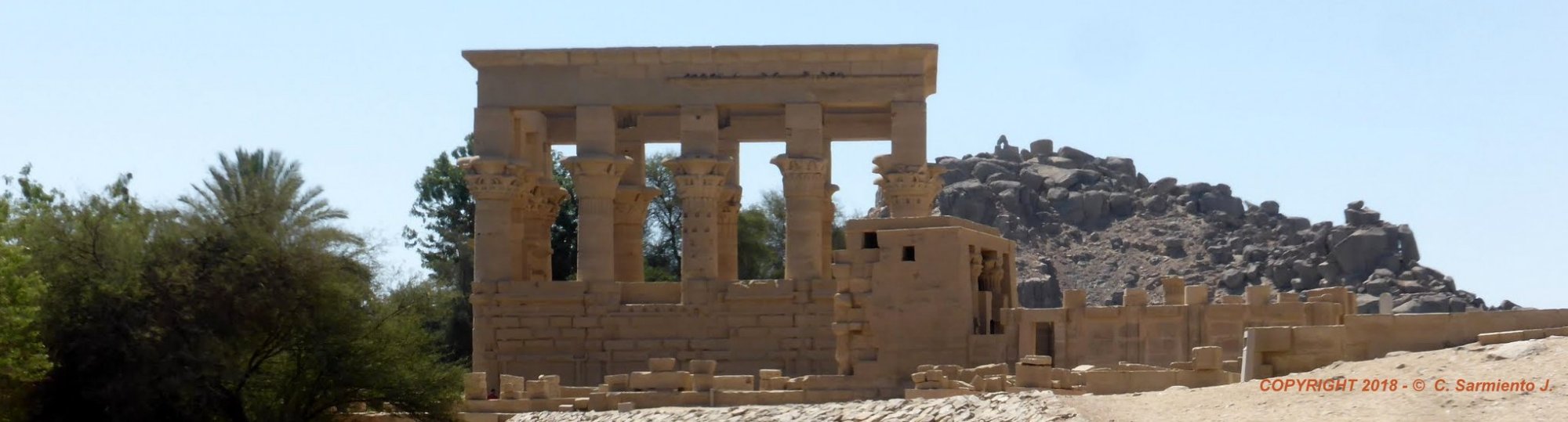 Solve EGYPT – Aswan Low Dam – Philae Temple Complex – Trajan's Kiosk jigsaw puzzle online with ...