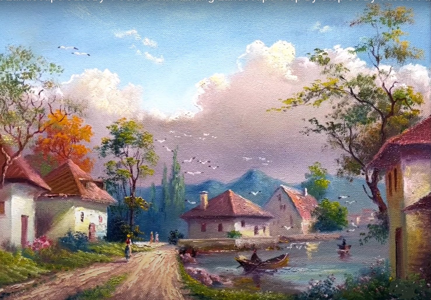 Solve Peaceful Village jigsaw puzzle online with 300 pieces