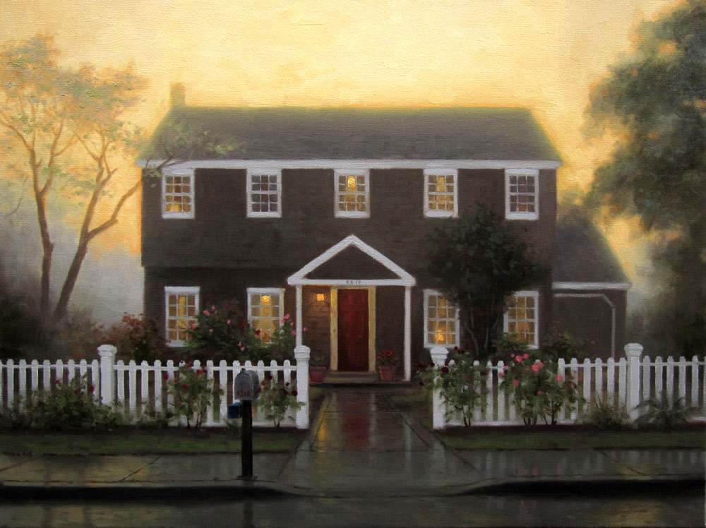 Solve Ezra Suko. The joy of rain. jigsaw puzzle online with 108 pieces