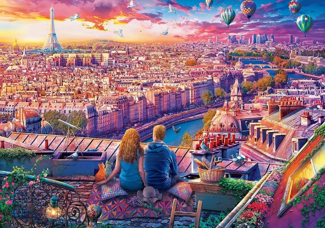 Solve Romantic Sunset jigsaw puzzle online with 70 pieces