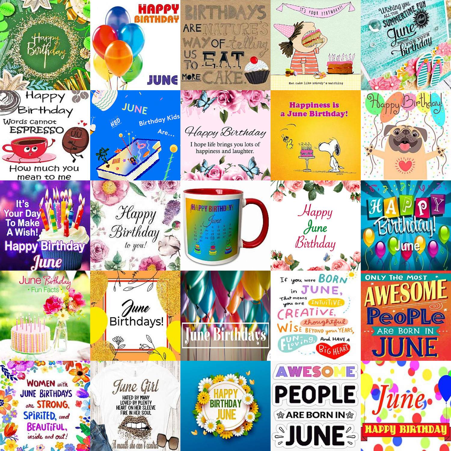 Jigsaw Puzzle | June Birthdays | 324 pieces | Jigidi