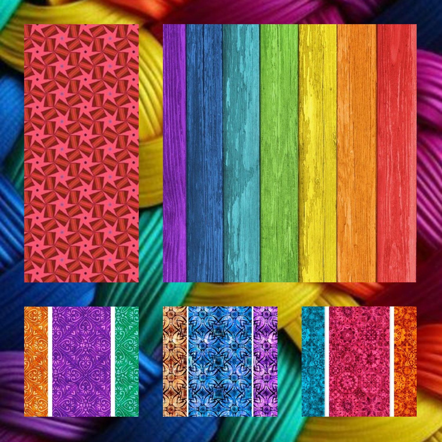 Puzzle | 81 piezas | Rainbow Textures | Jigidi