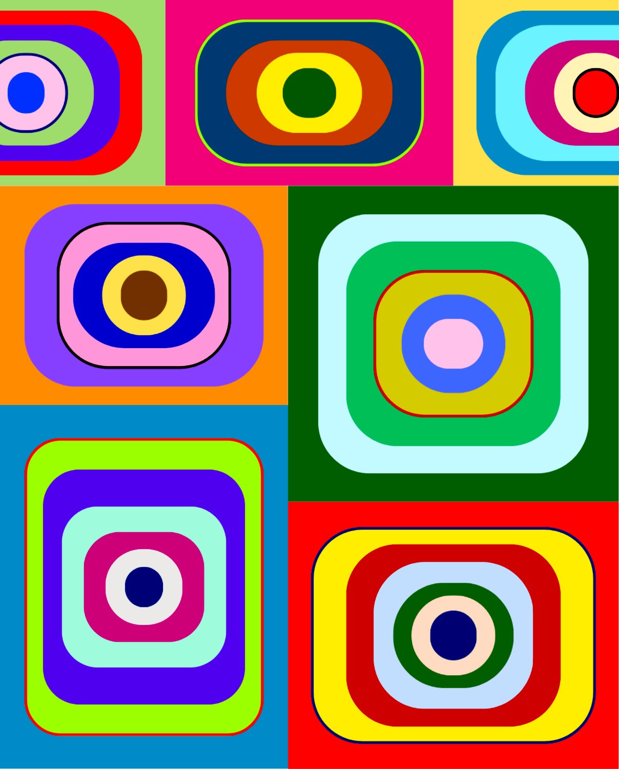 Solve Shapes Mashup jigsaw puzzle online with 154 pieces