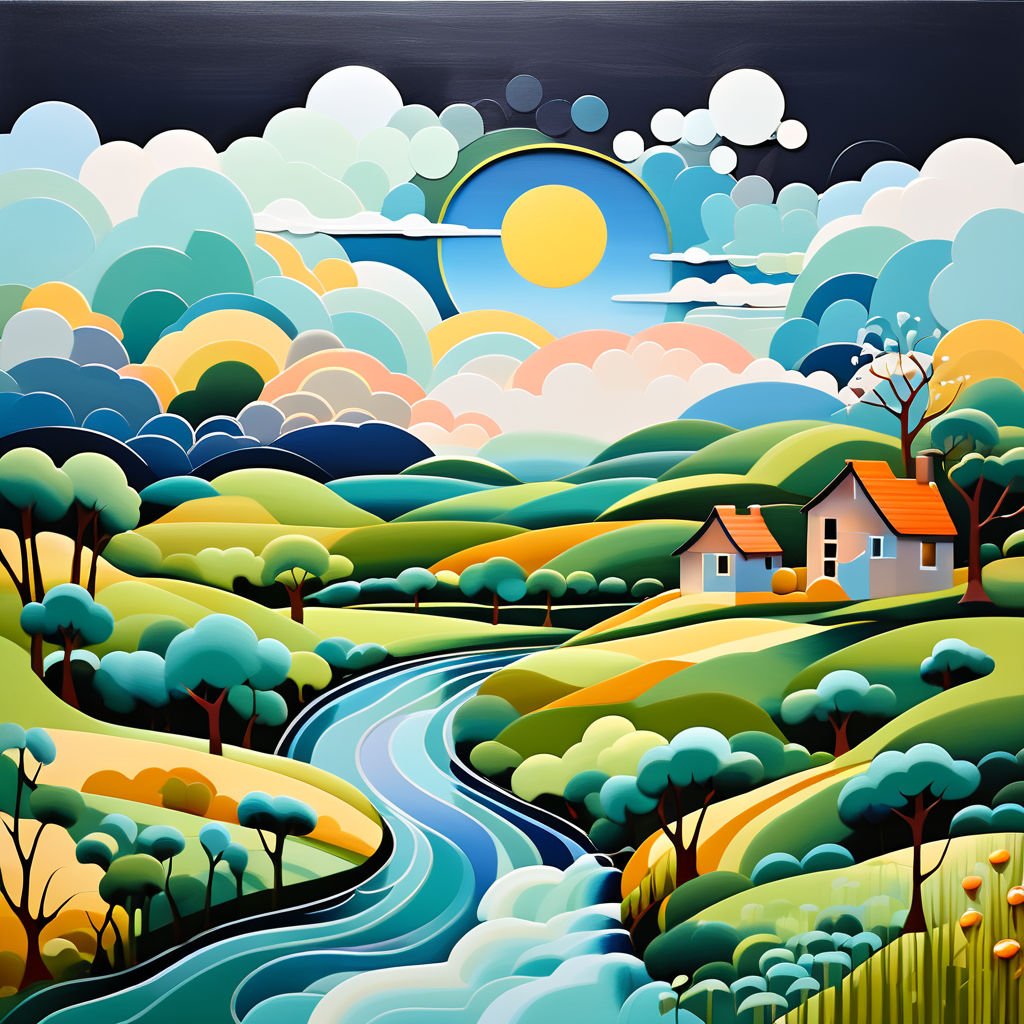 Jigsaw Puzzle | 49 pieces | Lovely landscape | Jigidi
