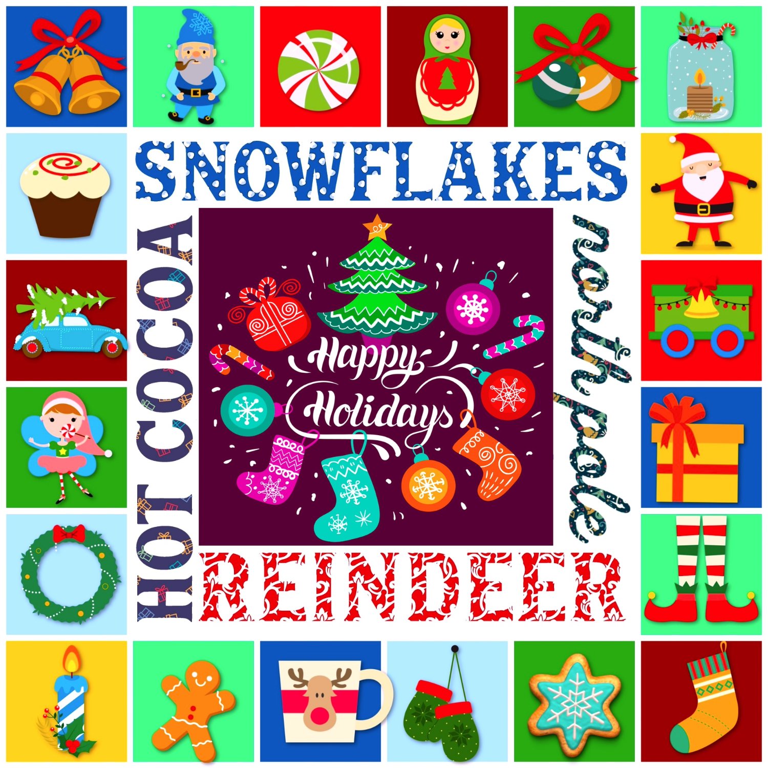Solve Happy Holidays jigsaw puzzle online with 100 pieces