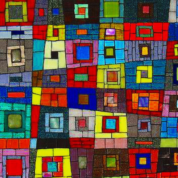 Solve Geometric Tiffany jigsaw puzzle online with 81 pieces