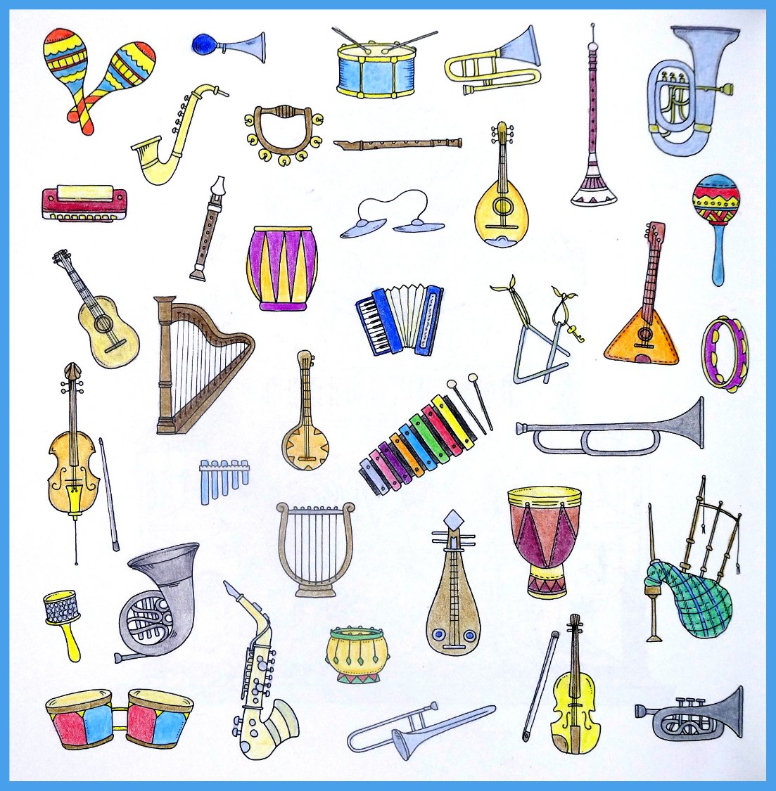Jigsaw Puzzle | 16 pieces | Self colored drawings, from the book by ...