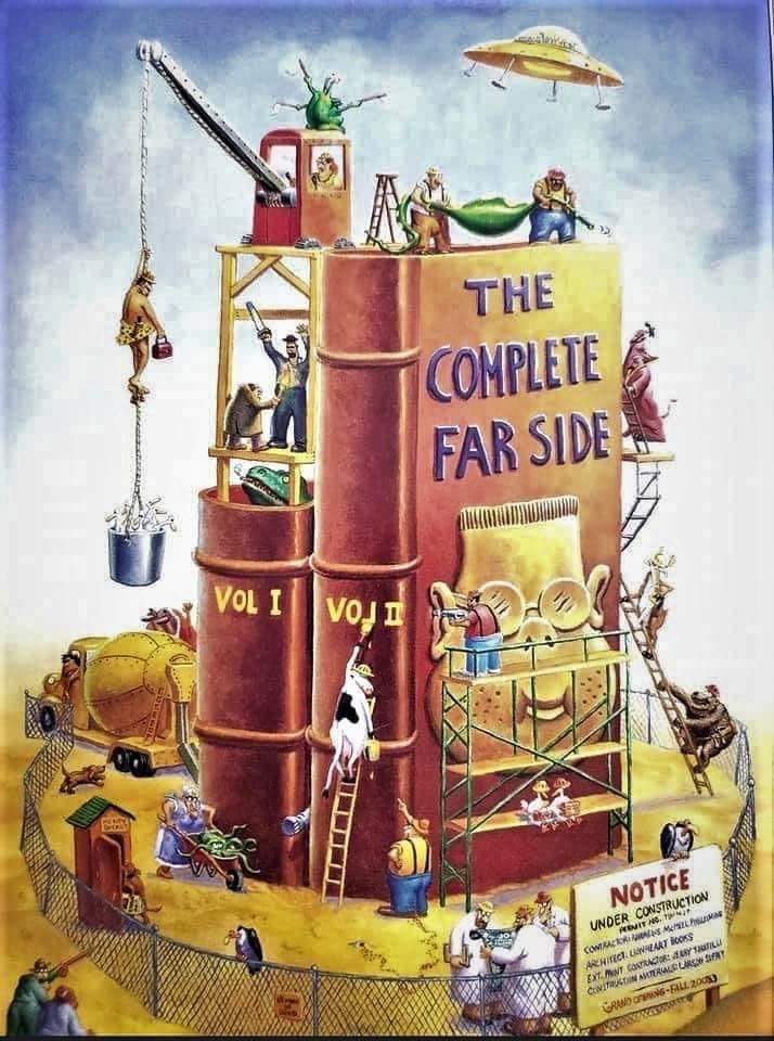 Solve Complete Farside jigsaw puzzle online with 70 pieces