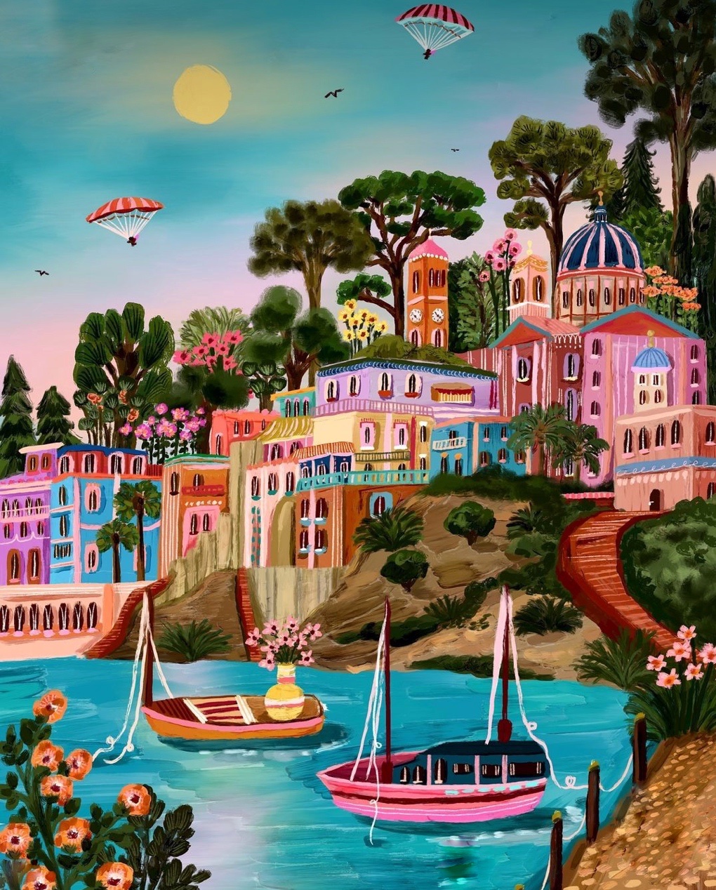 Solve Vibrant Village jigsaw puzzle online with 238 pieces